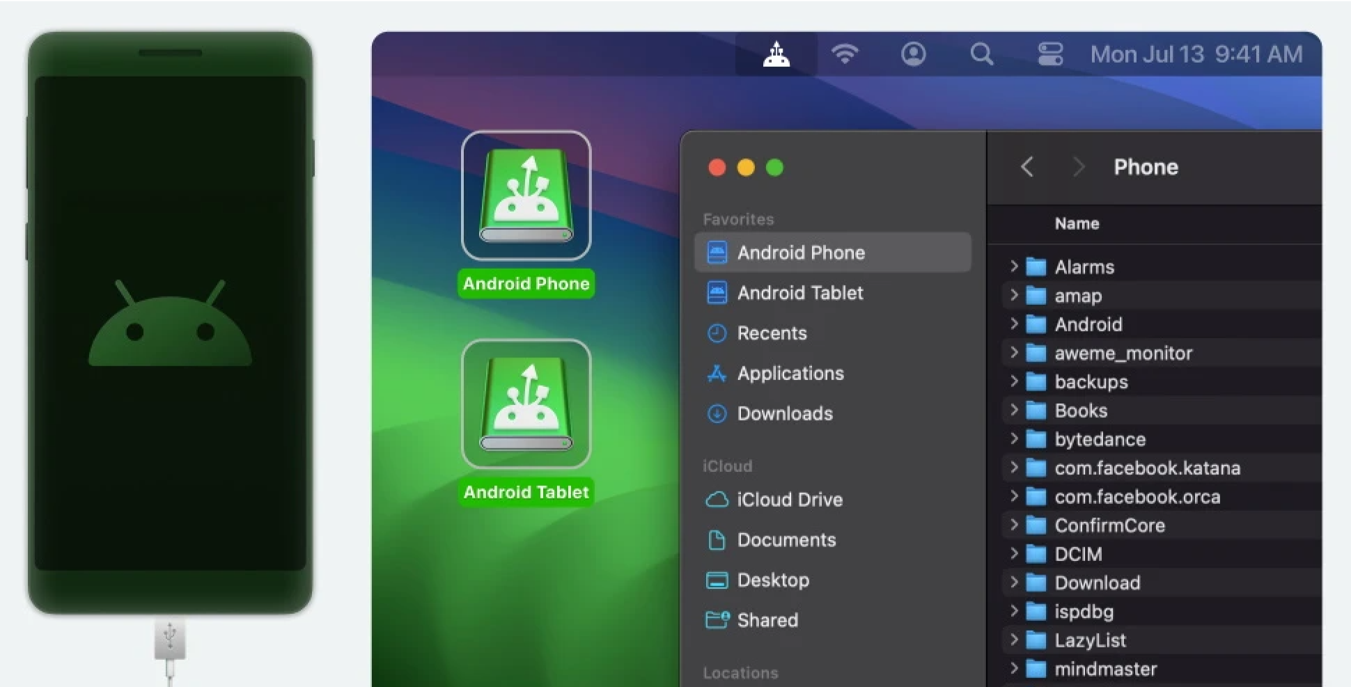 Android to Mac File Transfer with MacDroid App
