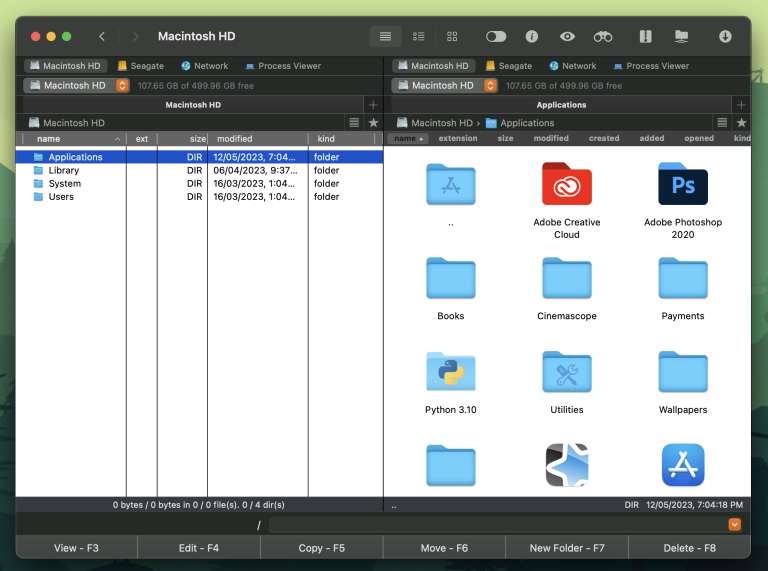 Where is the Applications folder on a Mac?