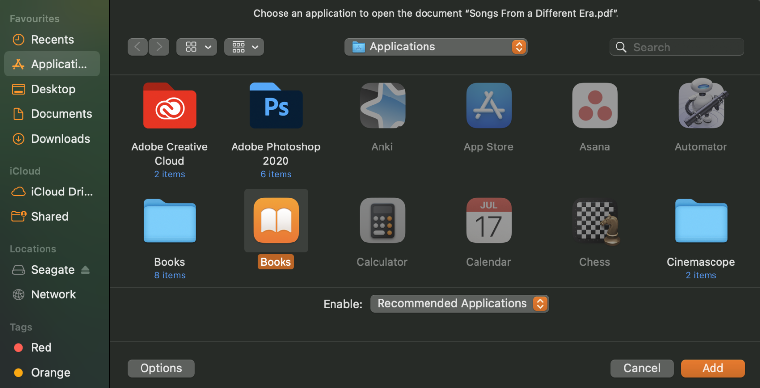 How to change default apps on Mac?