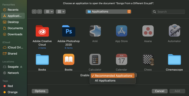 How to change default apps on Mac?