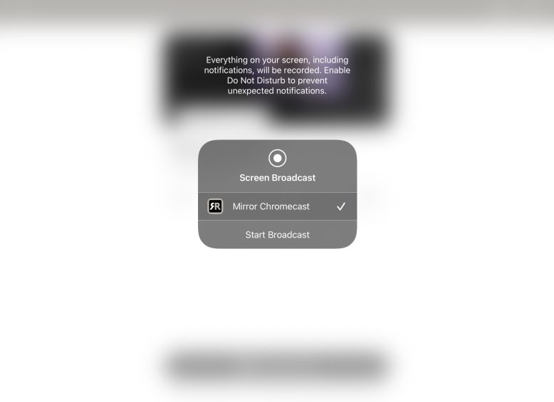 How to Mirror or Cast from iPad to Chromecast