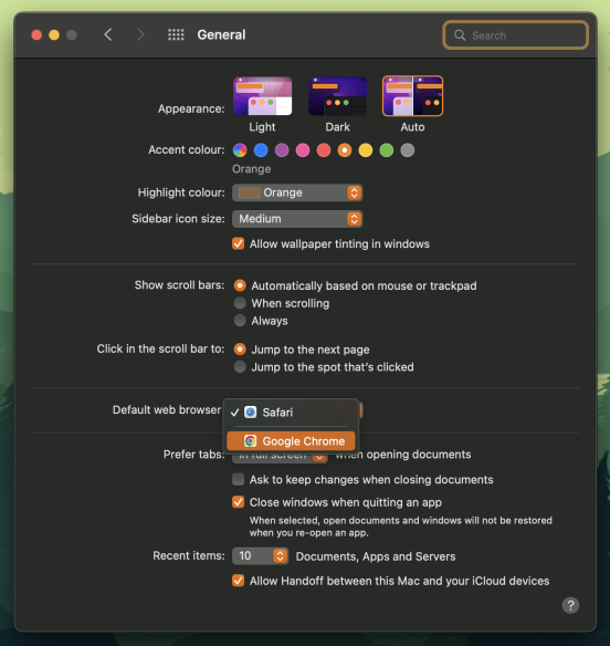 How to change default apps on Mac?