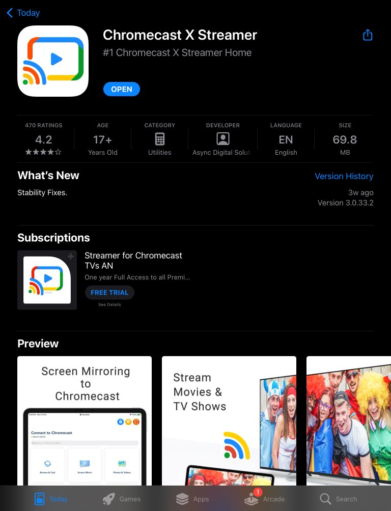 How to Mirror or Cast from iPad to Chromecast