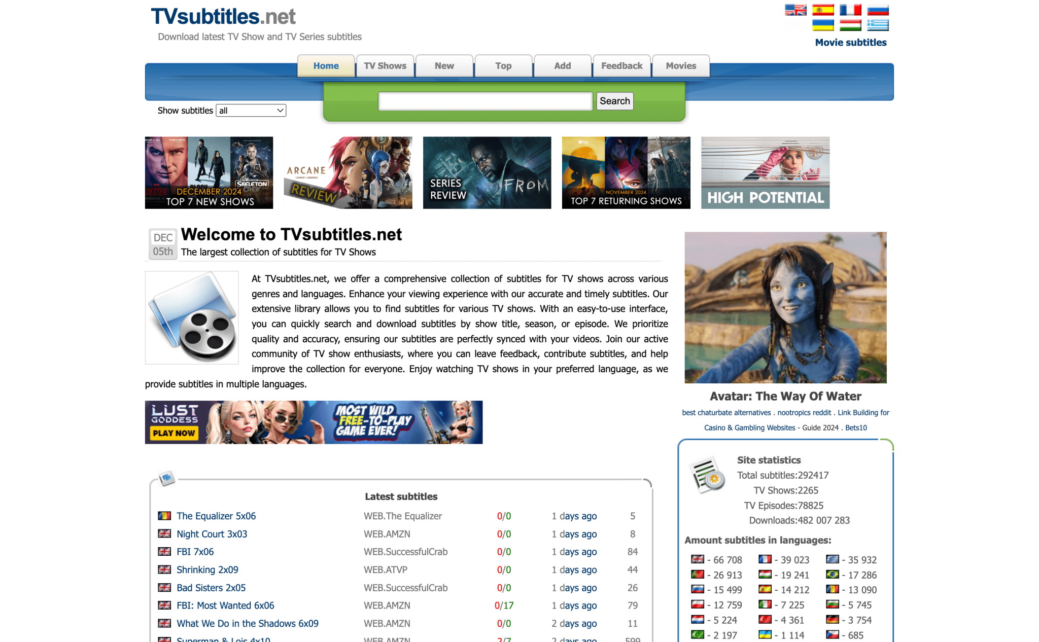 Subtitles Download Sites [Free] - 5 Best Working Picks for 2025