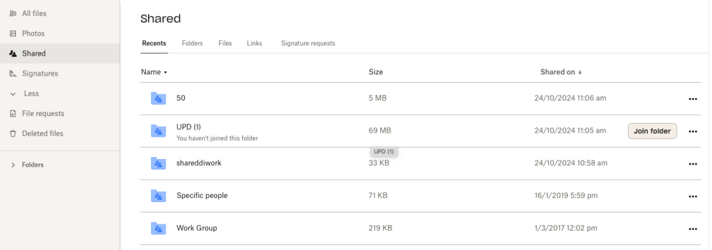 How to transfer files from one Dropbox to another [Manual]