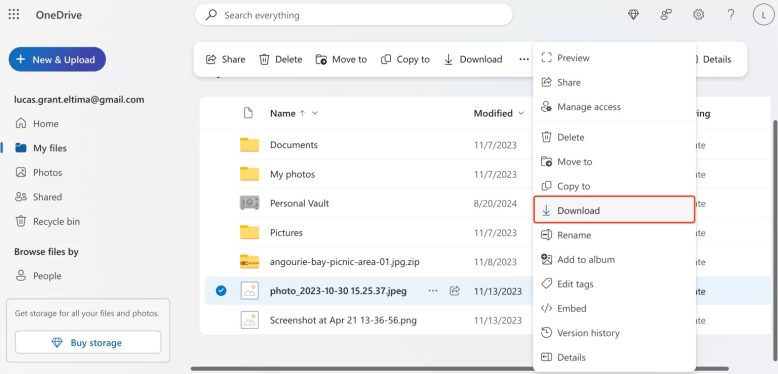 Connect FTP to OneDrive folder: Access and upload files