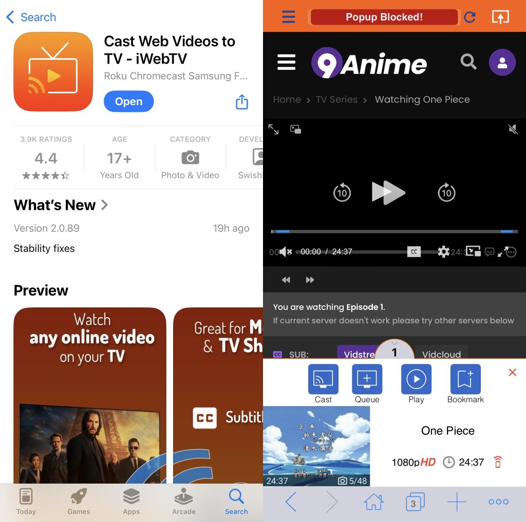 DoCast vs iWebTV: Which App Is Best to Cast Video from iPhone to TV?
